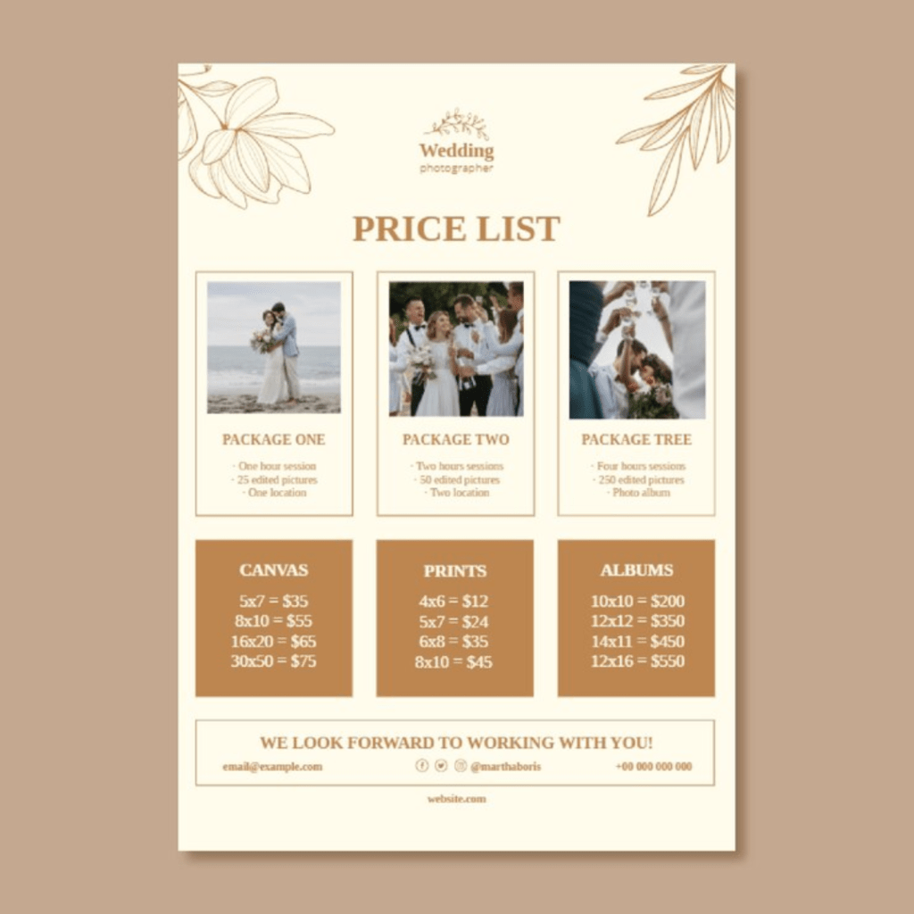 "Personalized Rate Cards – Custom Designs for Your Needs!"